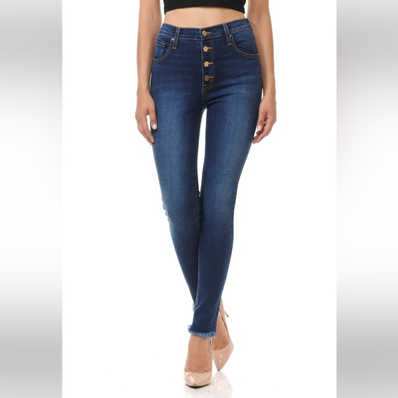 GAP | Jeans | Like New Distressed Style Skinny High Waisted Fly Button ...